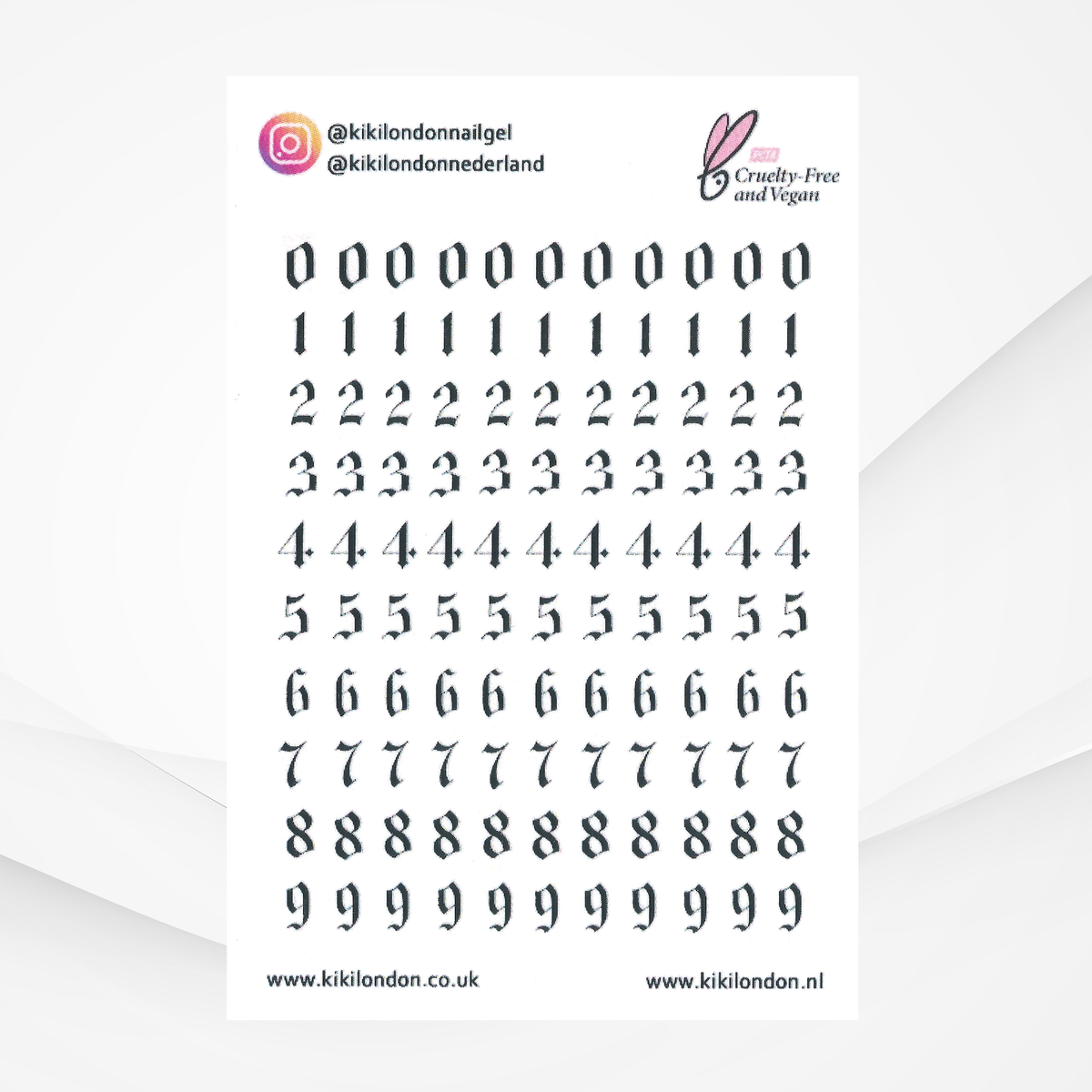 Old English Numbering – Kiki London